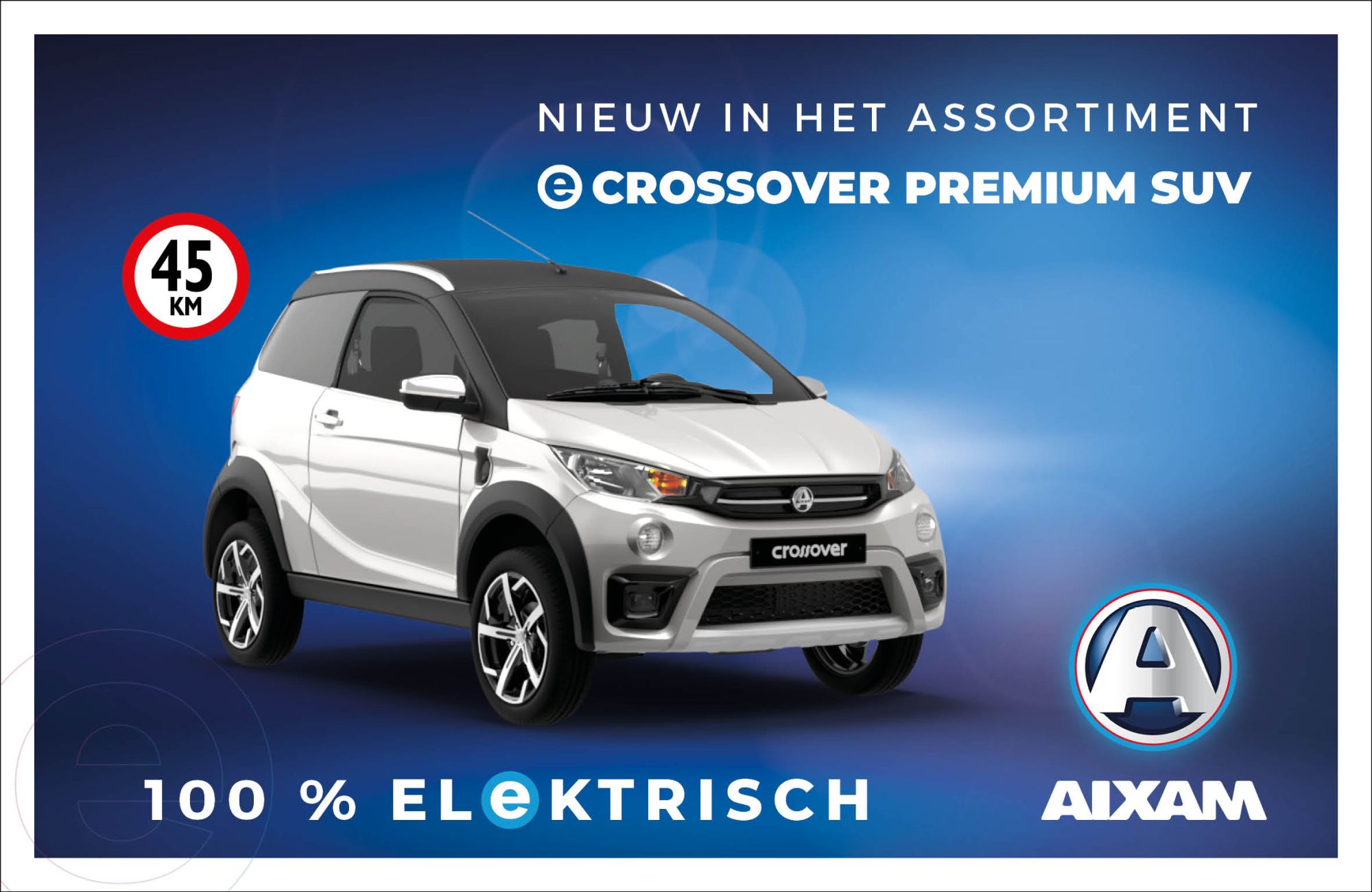 NIEUW: eCrossover 100% elektrisch - Aixam
